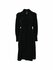 Пальто Yohji Yamamoto Belted coat, размер 42, black / black
