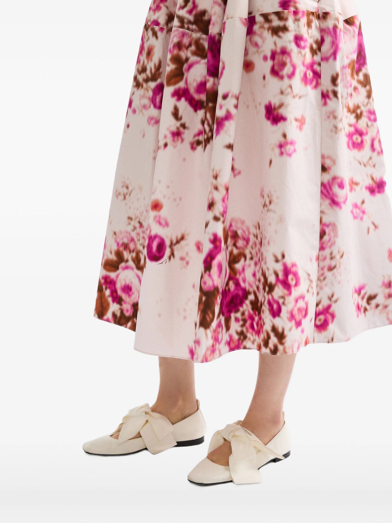 Юбка Erdem Floral-pattern skirt, размер 16, разноцветный — фото 1