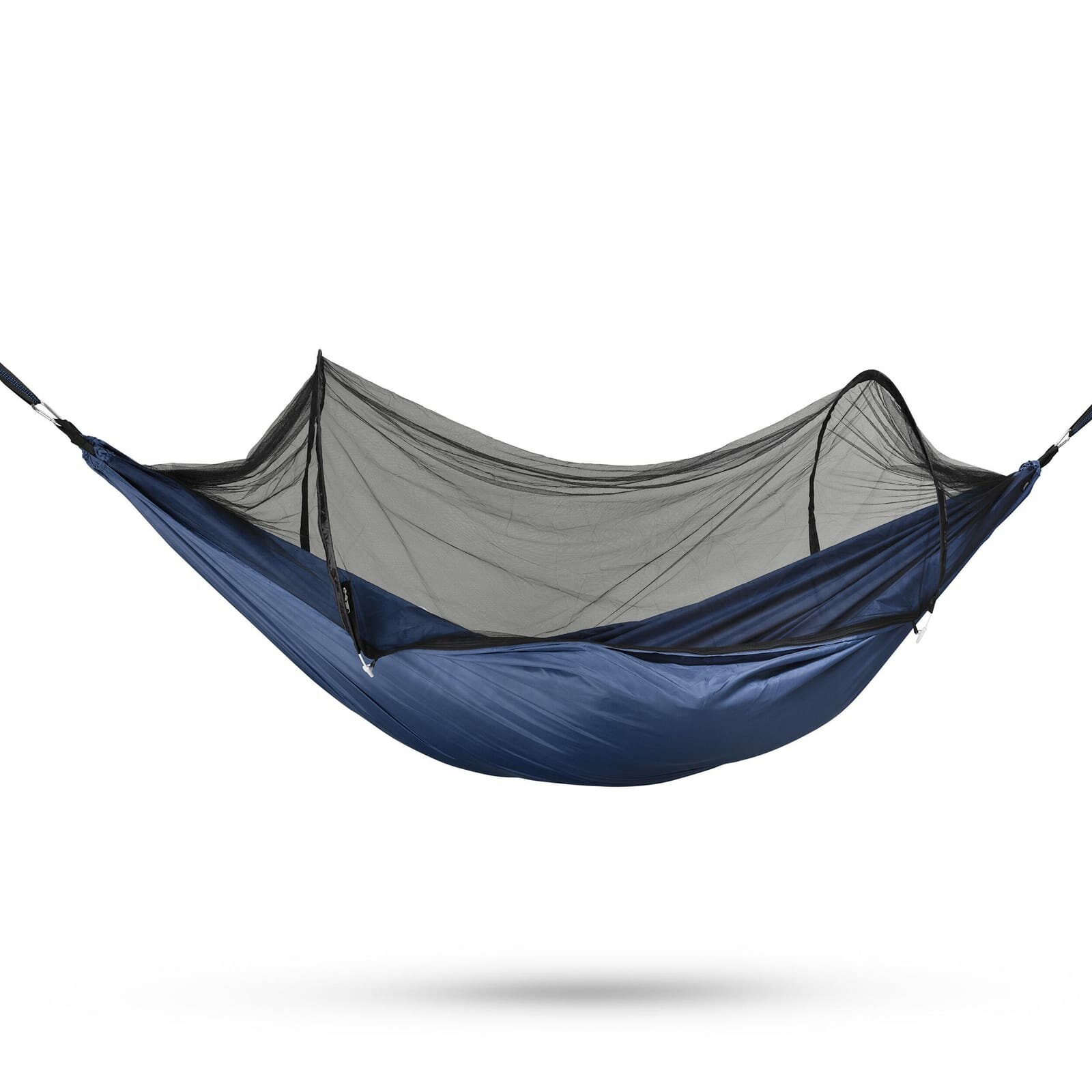 DECATHLON Гамак Travelnet с палаткой и москитной сеткой, синий, 1-местный, размер 240x140 см, грузоподъемность 200 кг