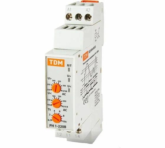 Реле контроля напряжения TDM РН 1-220В SQ1504-0013