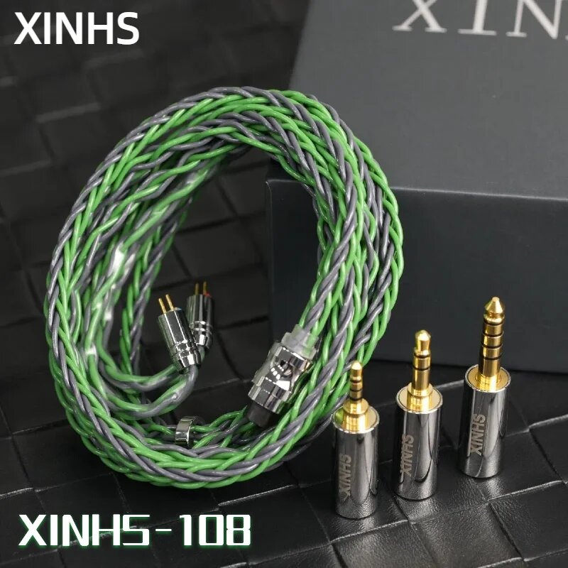 Кабель для наушников XINHS MMCX, Silver Plated 2.5мм/3.5мм/4.4мм