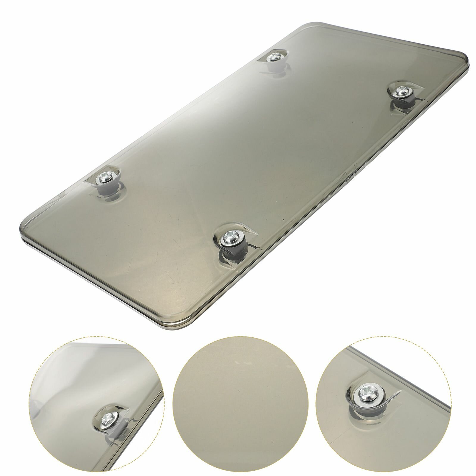 Противоуф Защитная Крышка Для Номерного Знака, Предотвращает Кражу, Водонепроницаемая, Из Пластика И Металла, 1 Комплект