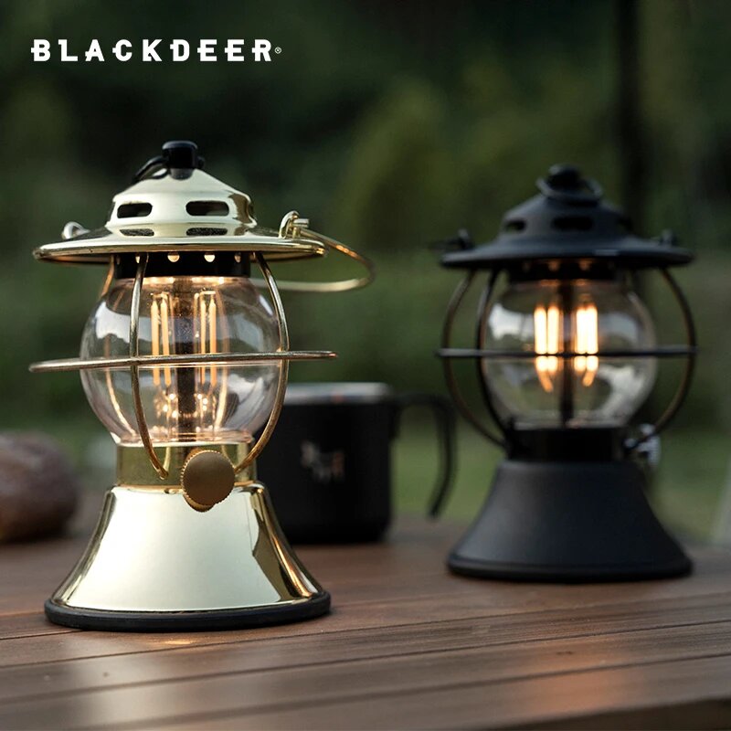 BLACKDEER Ретро фонарь для кемпинга Black