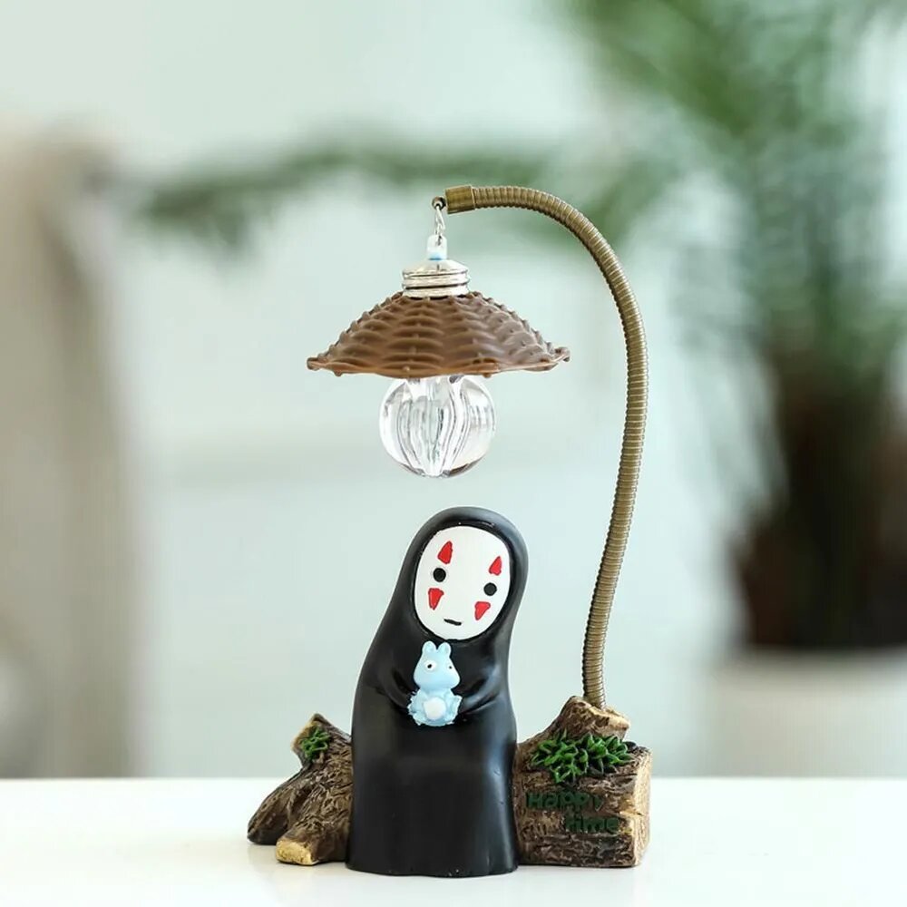 Настольный светильник Ночник фигурка Человек без лица Studio Ghibli 0.1Вт