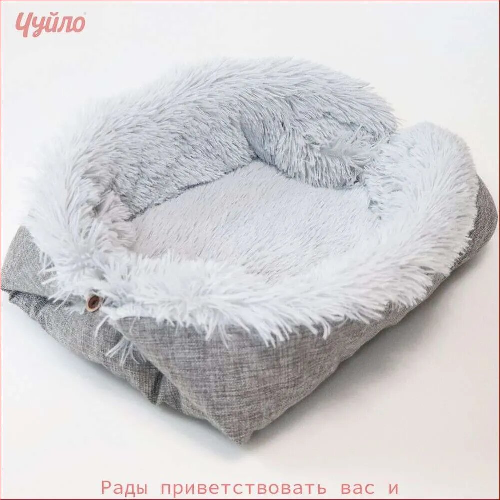 Складная утепленная лежанка для животных, зимний домик для кошек и собак, утепленная платформа 60x50 см, мягкая зимняя лежанка для дома и улицы