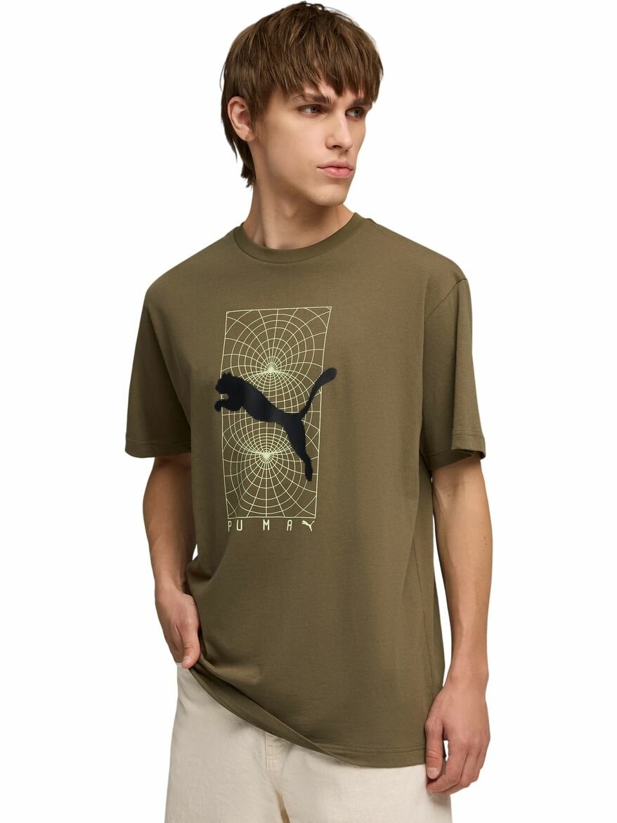 Футболка спортивная PUMATECH Relaxed Graphic Tee