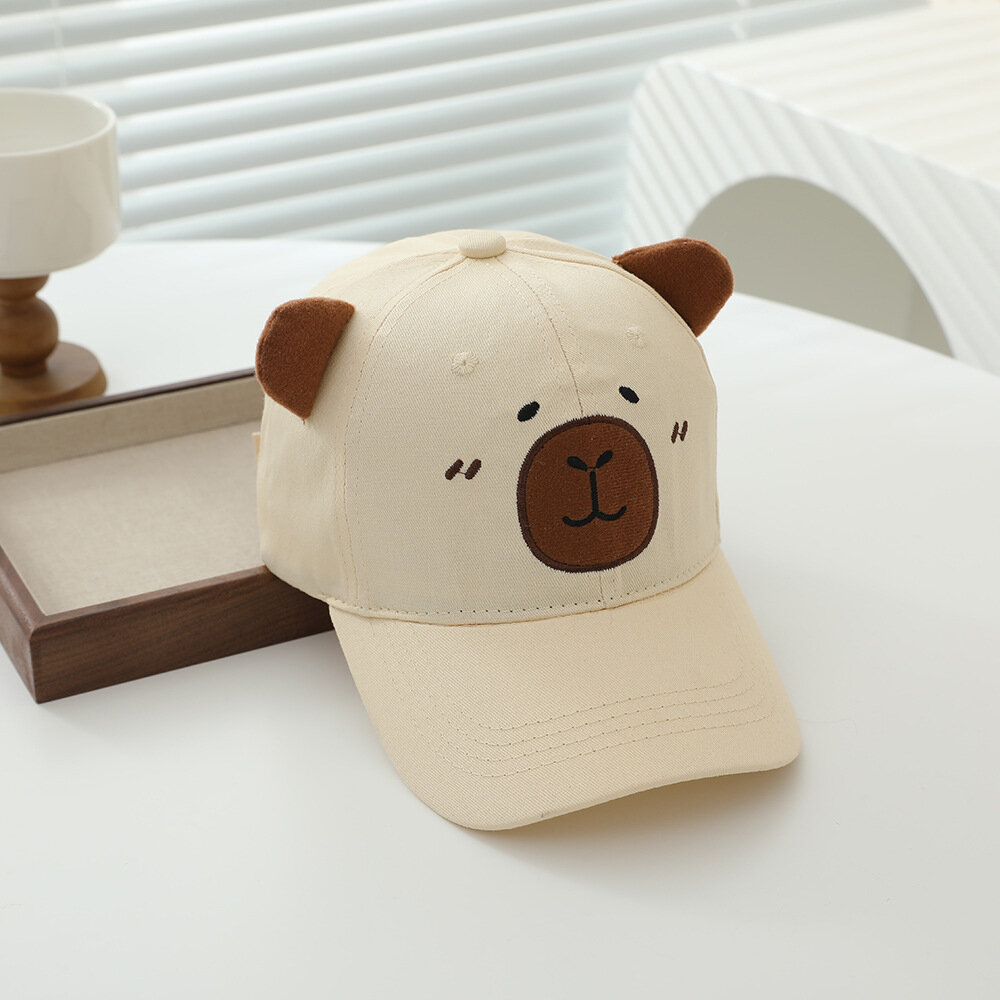 DIY Кепка Детская Капибара Буква Вышитая Солнцезащитная Хлопок