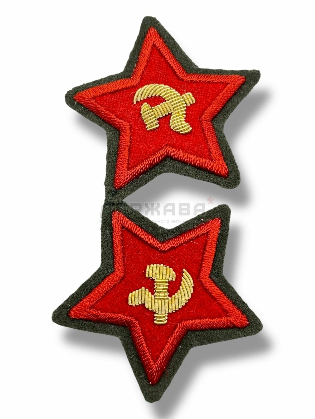 Нарукавная звезда политсостава РККА обр. 1935 года, пара