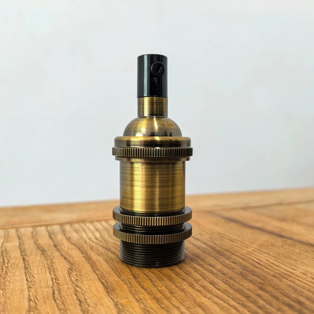 Латунный патрон E14 Antique brass REACHYEA