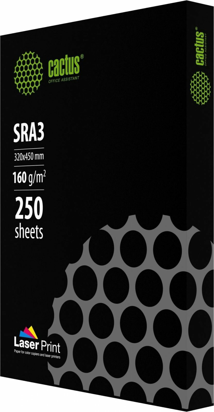 Бумага CACTUS SRA3 марка A 160 г/м2, 250 л, белый CIE170 % для лазерной печати (CS-LPSRA3160250)