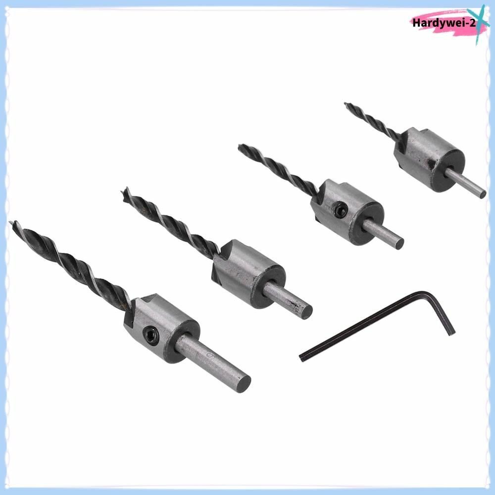 Потайной бур, набор из 4-х шт, легкий и удобный инструмент для работы с деревом и пластиком