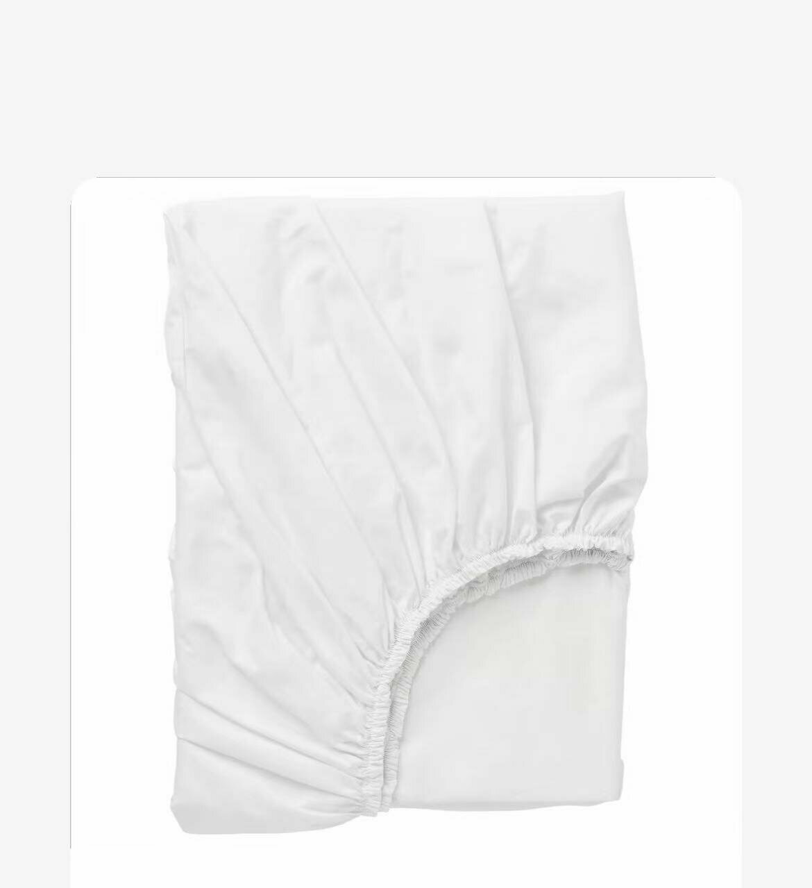 DVALA Простынь на резинке 150х200 см икеа, Простыня с резинкой100% хлопок，-：белый