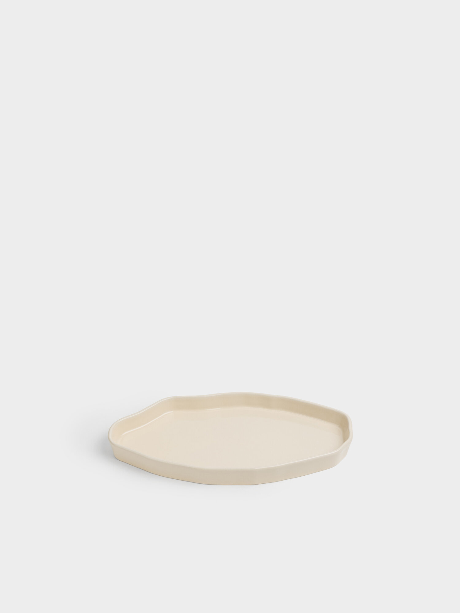 Поднос для ванной, 26x13 см, керамогранит, молочный, Kaolin, Kuchenland