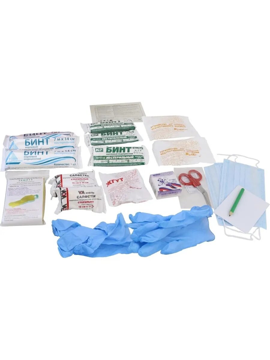 Компактная автомобильная аптечка первой помощи