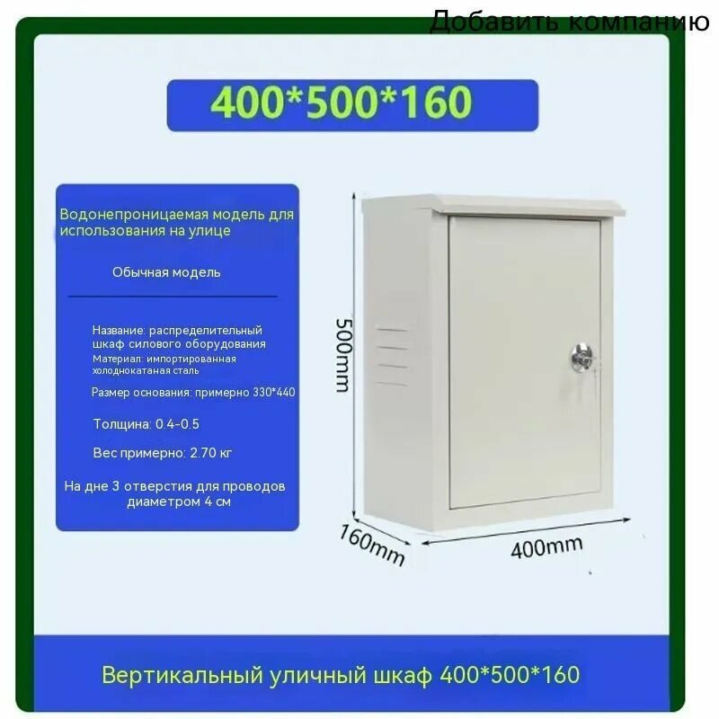 Щиток электрический с монтажной панелью металлический навесной