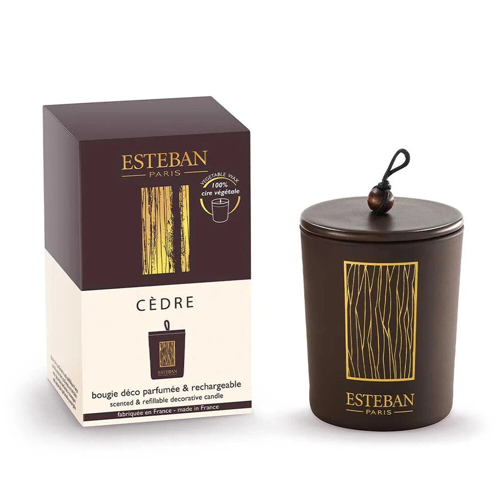 Свеча Esteban Cedre Eau De Parfum 170 гр / Парфюм для дома Эстебан Кедр О Де Парфюм