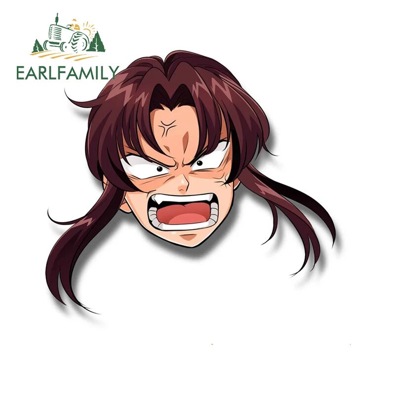 EARLFAMILY 13 см для аниме пикантные Revy злые средние пальцы автомобильные наклейки Простые Модные наклейки устойчивые к царапинам виниловая автомобильная пленка