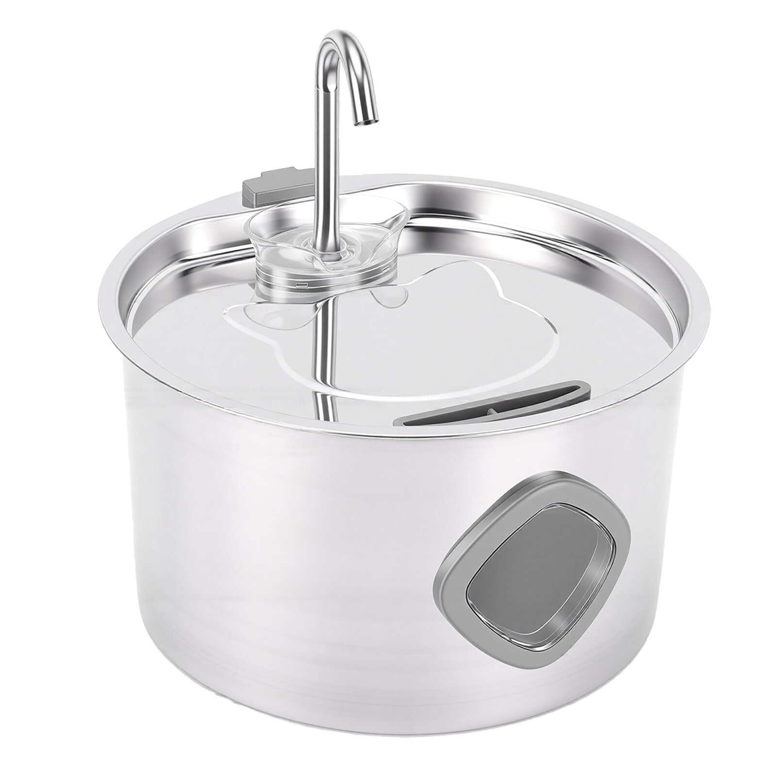 Нержавеющая сталь Cat Water Fountain Тихий USB 3.2L Автоматический питьевой фонтанчик для домашних животных для кошек и собак