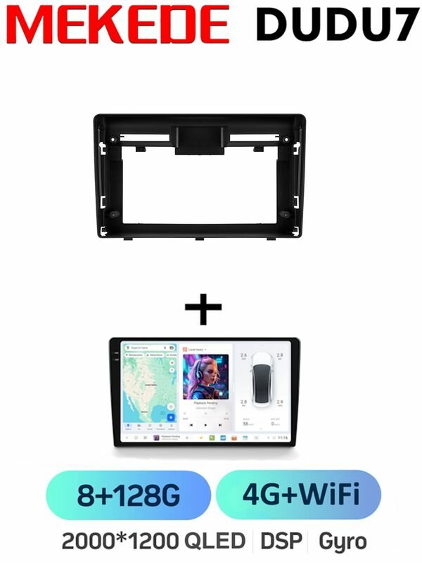 Магнитола 9" Mekede DUDU7 8/128 Gb для Hyundai Venue 2019-2020 carpay Android