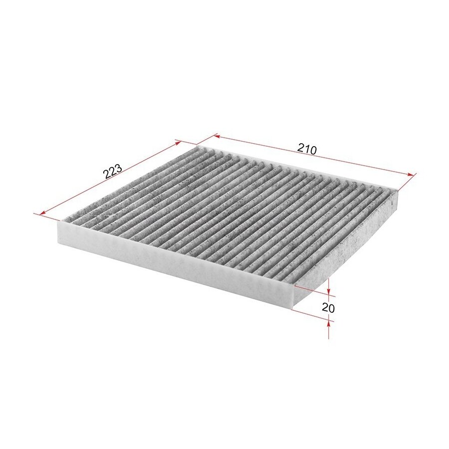 Фильтр салона NISSAN MARCH K13 10- NOTE E12 12- угольный, SAT ST-AY684-NS018-U
