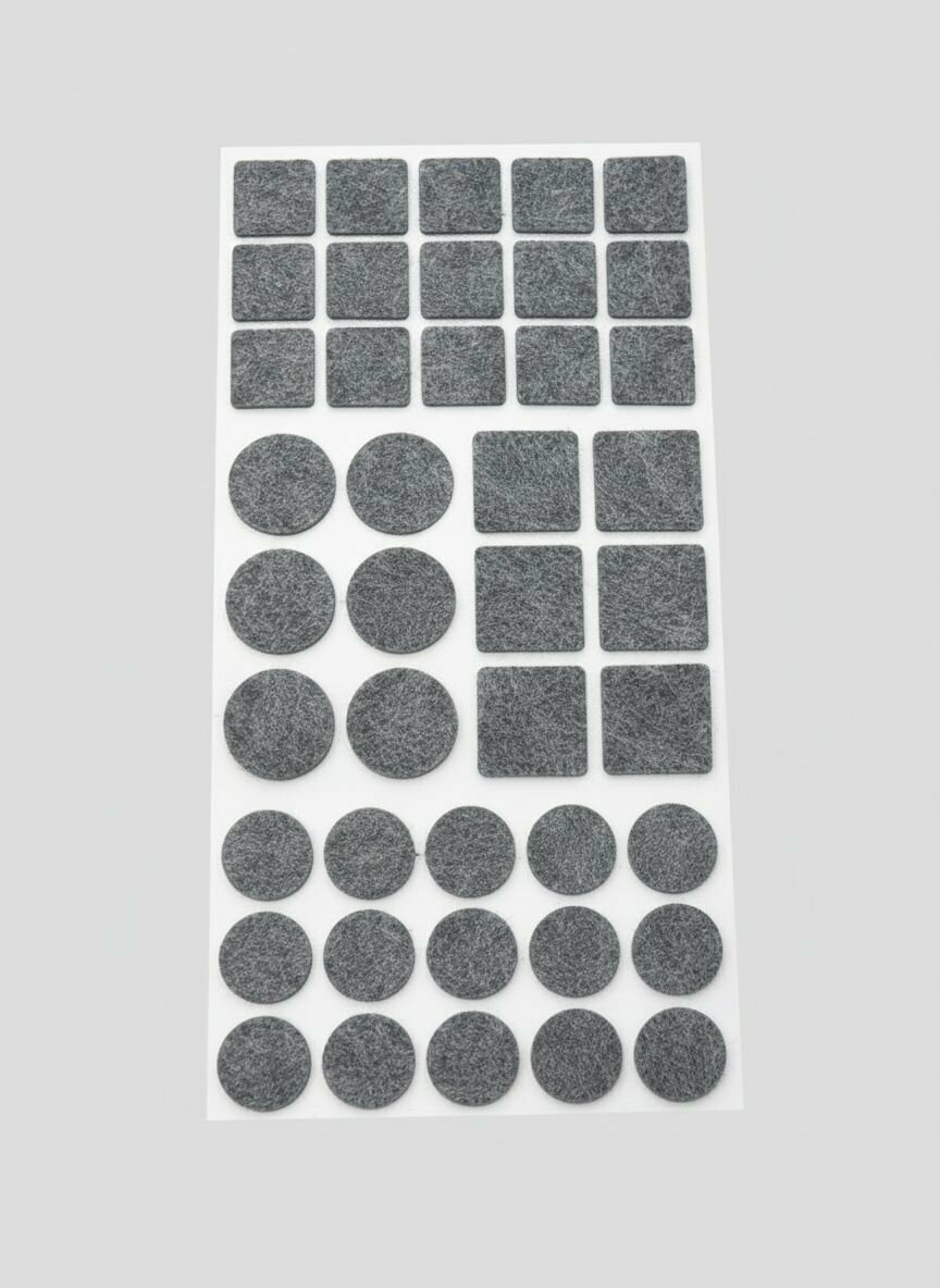 Наклейки войлочные для мебели - набор серый Hey Case