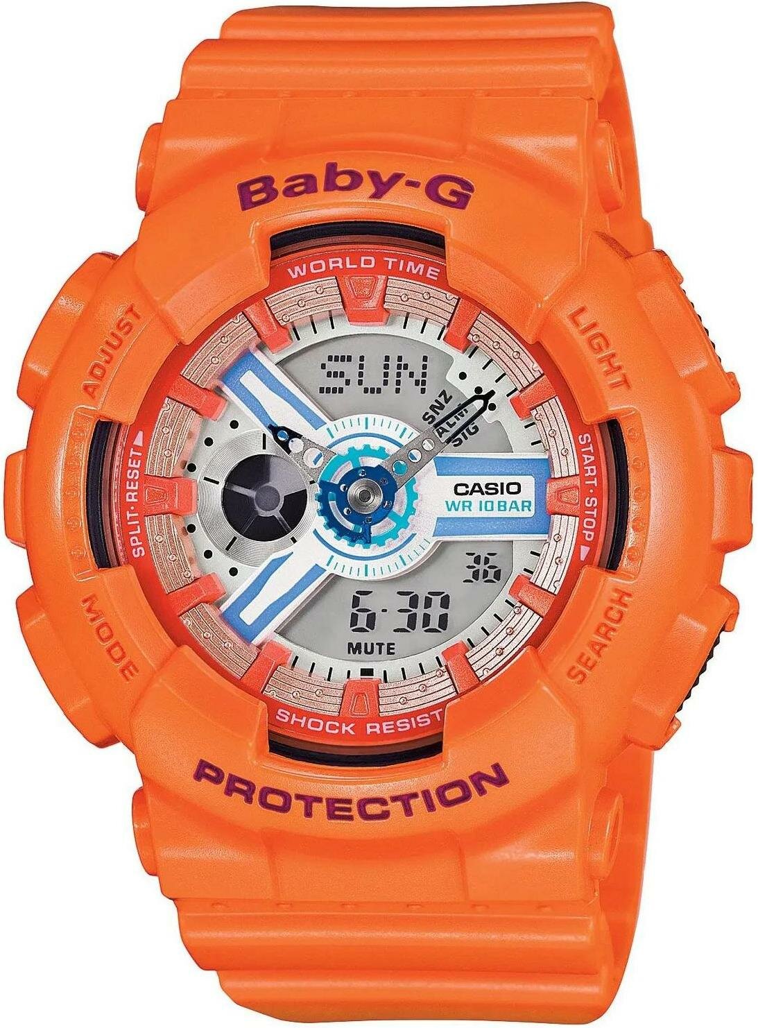 Наручные часы CASIO Baby-G, оранжевый — фото 1