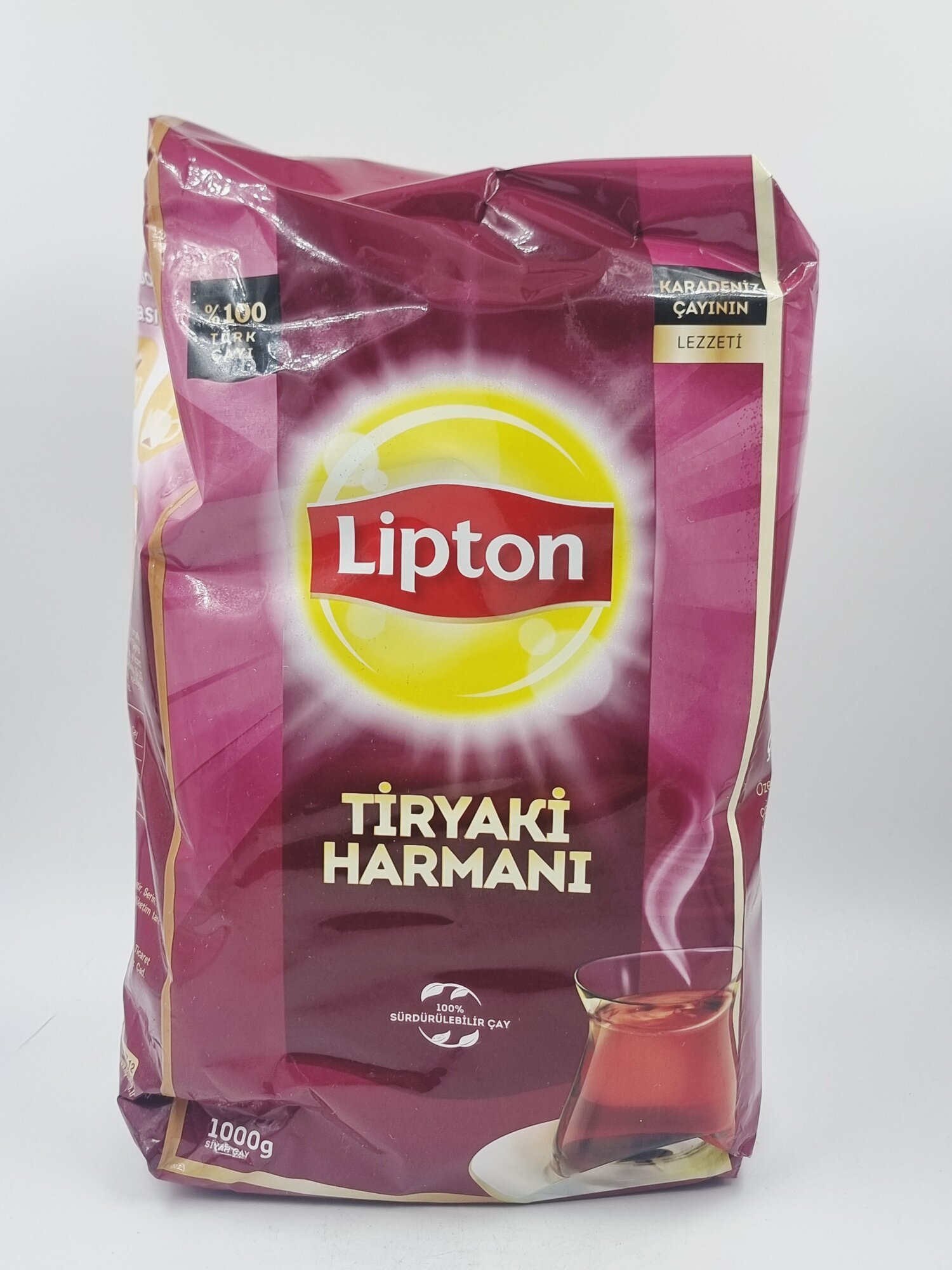 Чай черный Lipton "Tiryaki Harmani", листовой, 1000 г (Турция)