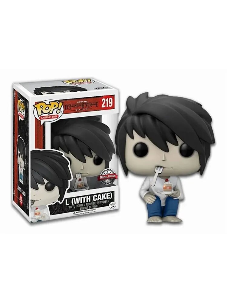 Фигурка Funko POP! Animation: Death Note - L (With Cake) 219 (Виниловая)
