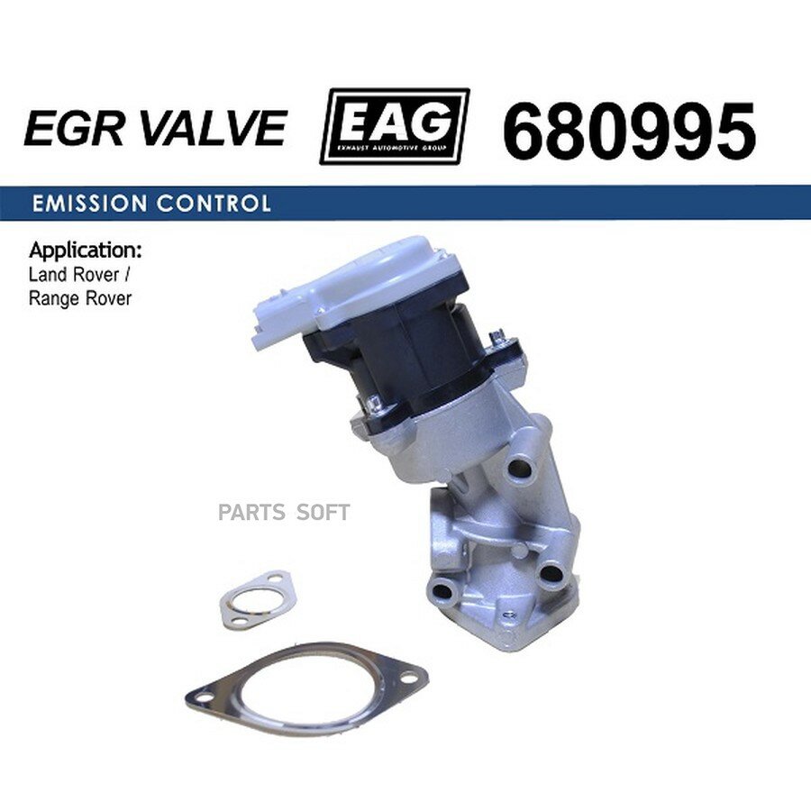 Клапан EGR левый LAND ROVER DISCOVERY 2.7TD 2004 -, RANGE ROVER SPORT 2.7TD 2005 - EAG от официального дистрибьютора, EAG, артикул 680995