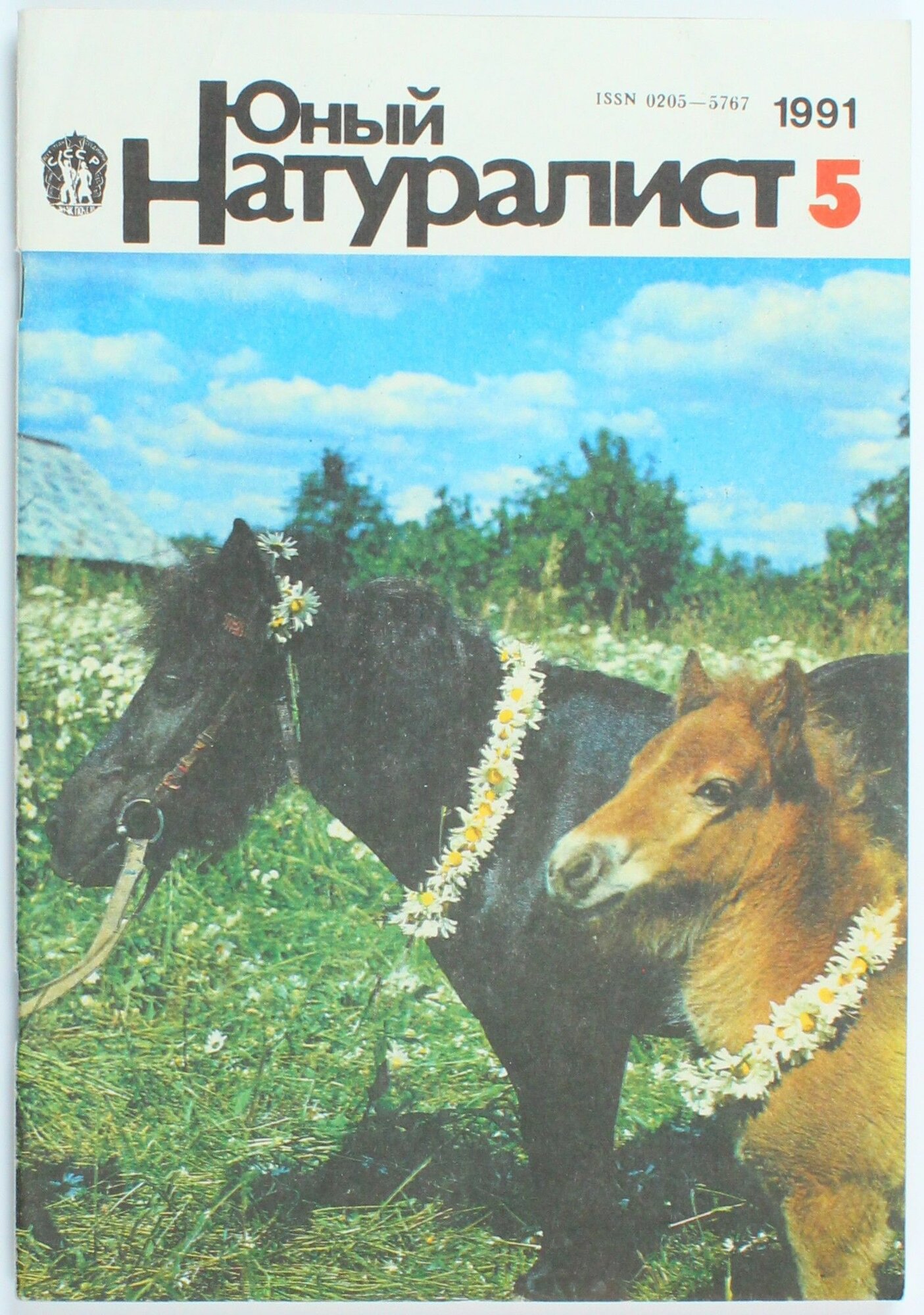Винтажный журнал СССР Юный Натуралист, выпуск 05/1991