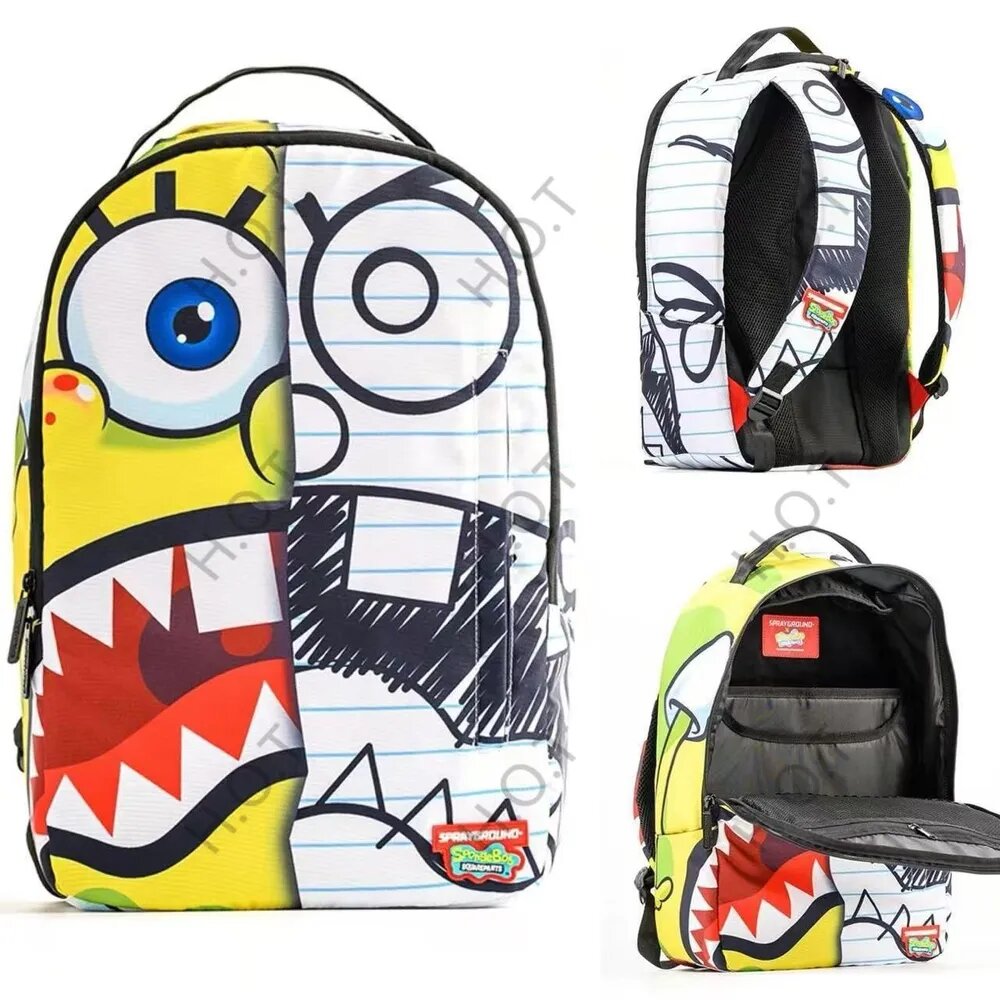 Рюкзак Sprayground SpongeBob Squarepants School Supplies Backpack Белый