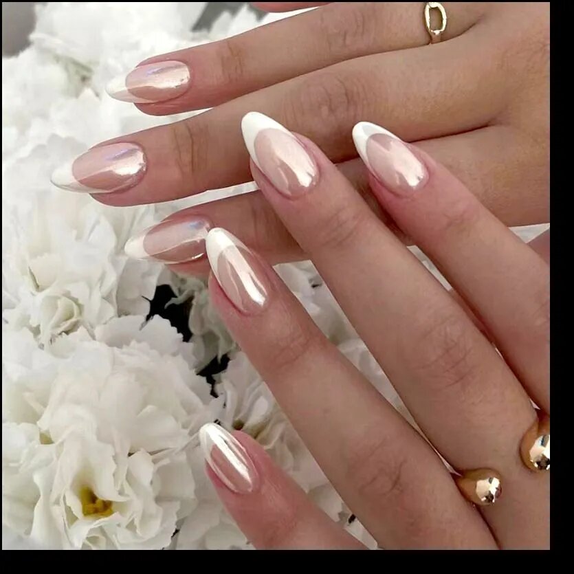 Накладные ногти с дизайном ( 24 типсы + клей )(шоколадный)