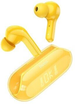 Наушники внутриканальные вакуумные HOCO EW39, Bright, Bluetooth, цвет: жёлтый