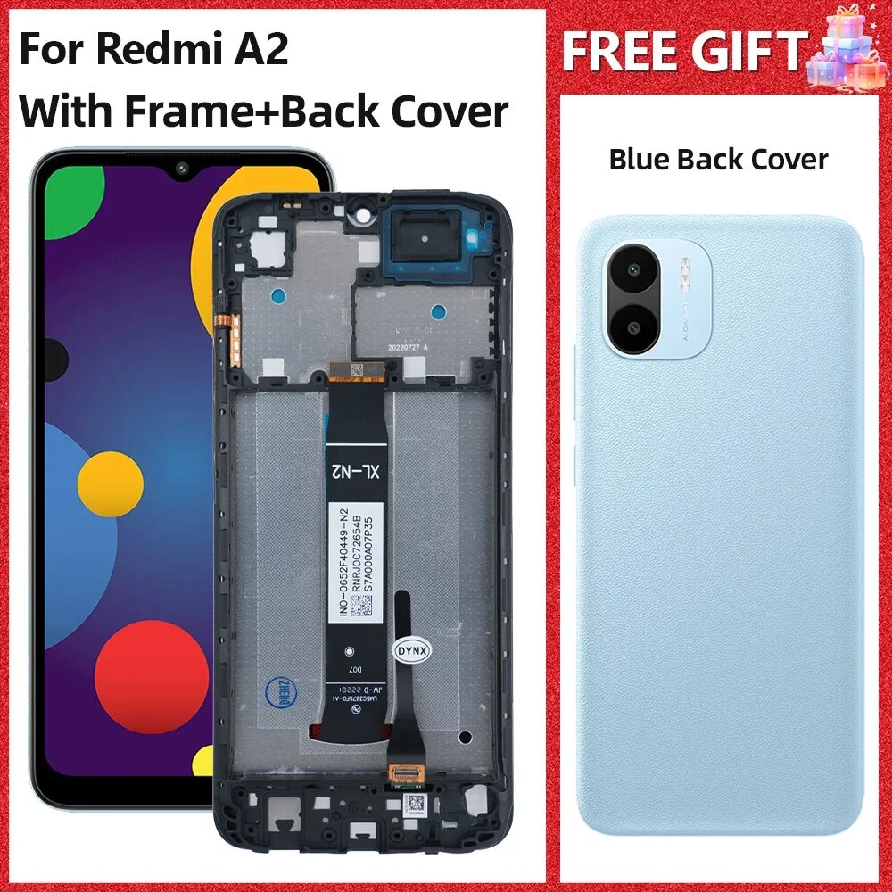 6,52-дюймовый ЖК-экран для Xiaomi Redmi A1 A1 + ЖК-дисплей с цифровым преобразователем сенсорного экрана для Redmi A2 A2 + Замена ЖК-экрана в сборе