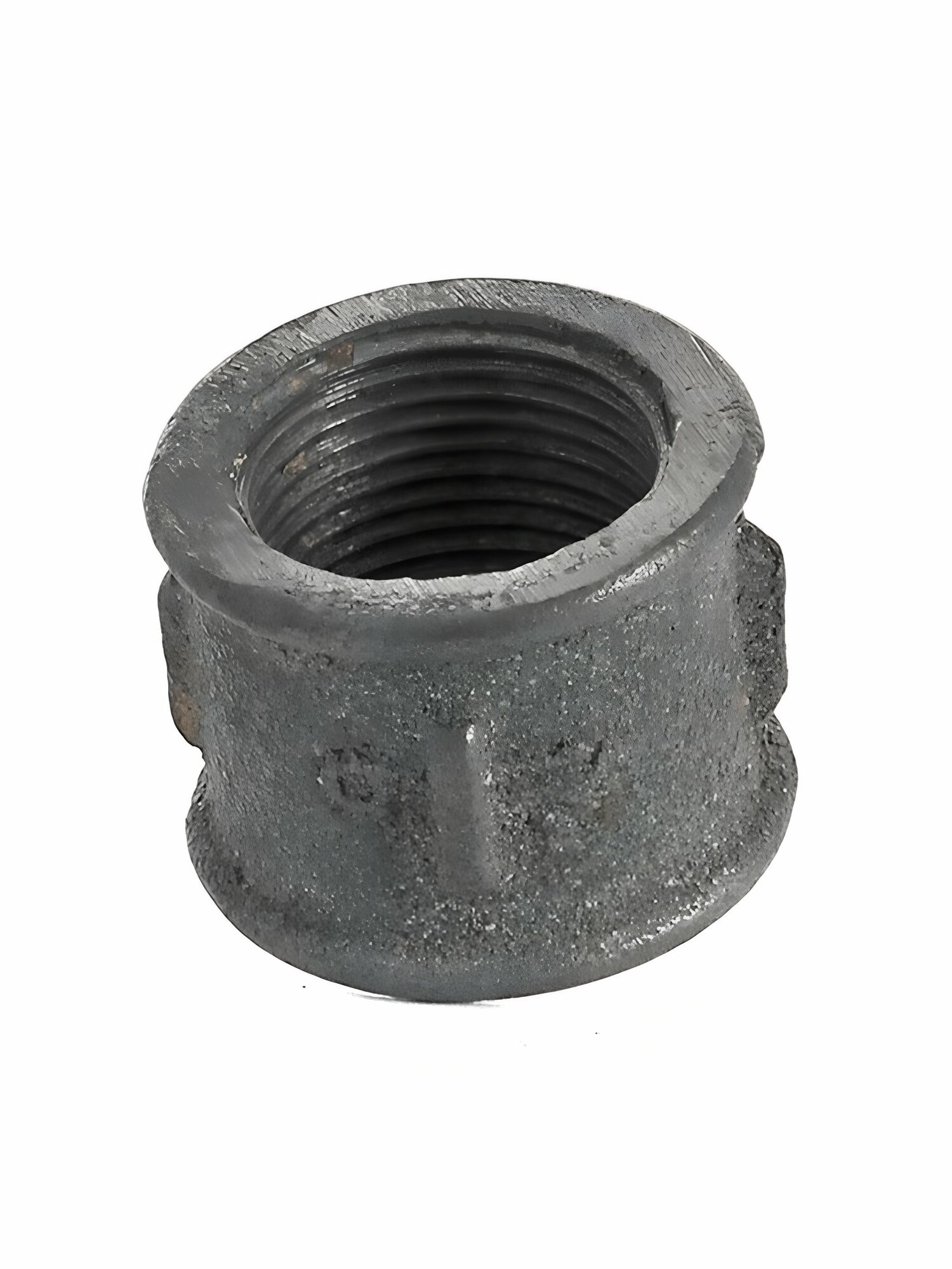 Муфта резьбовая стальная 3/4 дюйма DN 20, серая, фитинг, для труб