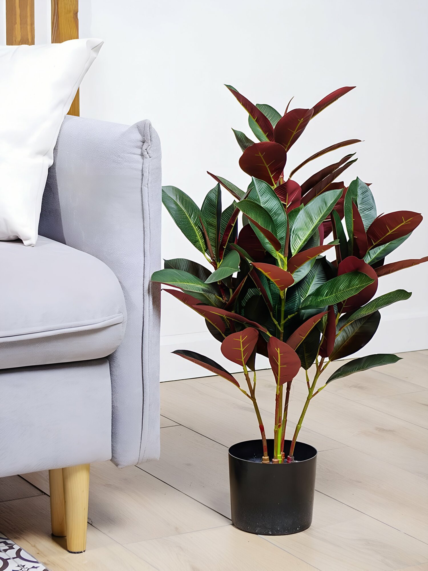 Искусственное дерево фикус в кашпо, 60 см, декоративное, для дома и офиса, модель Y4-3389