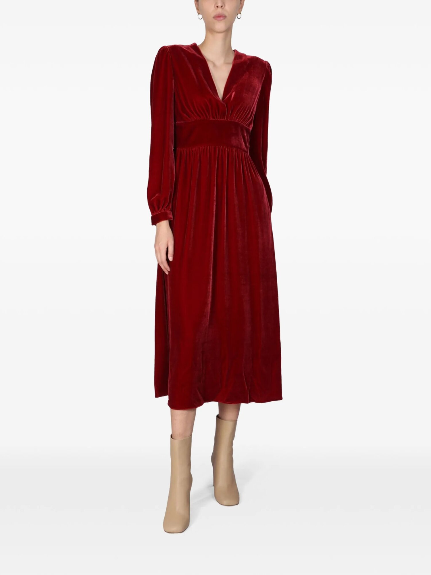 Платье Velvet V-neck dress