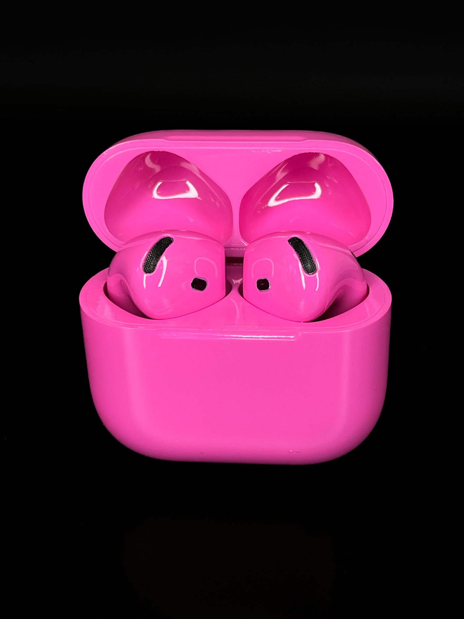 Беспроводные наушники Apple Airpods 4 ANC "с активным шумоподавлением" (Ярко-Розовые, Ral-4003 тотал Глянец )