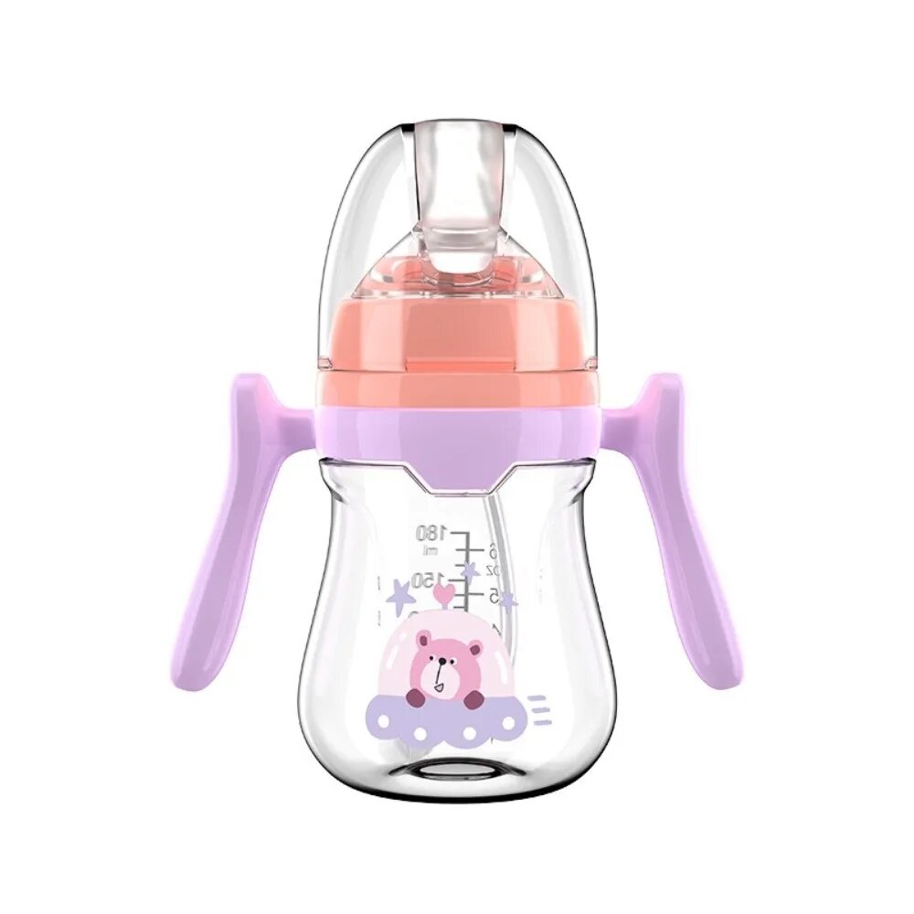 Силиконовая бутылочка для кормления Chicco 180/240 мл Purple-180ML