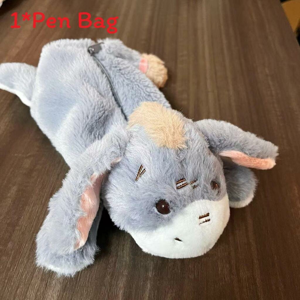 Эстетическая канвас пенал эдьюр пиглет птичка с большой вместимостью для школьных принадлежностей еьюр