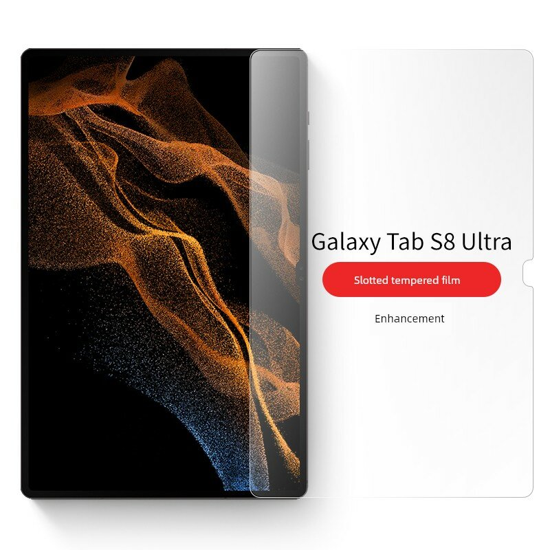 Защитная пленка из закаленного стекла для Samsung Galaxy Tab S8 Ultra, полное покрытие, антицарапинная, прозрачная,
