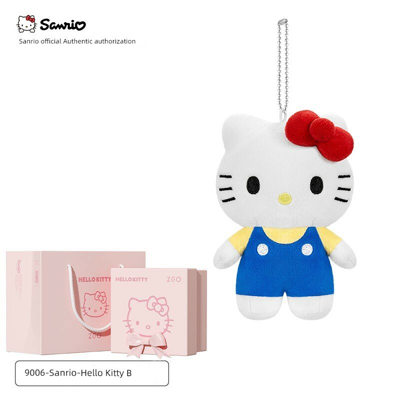 Плюшевый брелок Hello Kitty Версия B с подарочной коробкой - Милый животный дизайн для девочек
