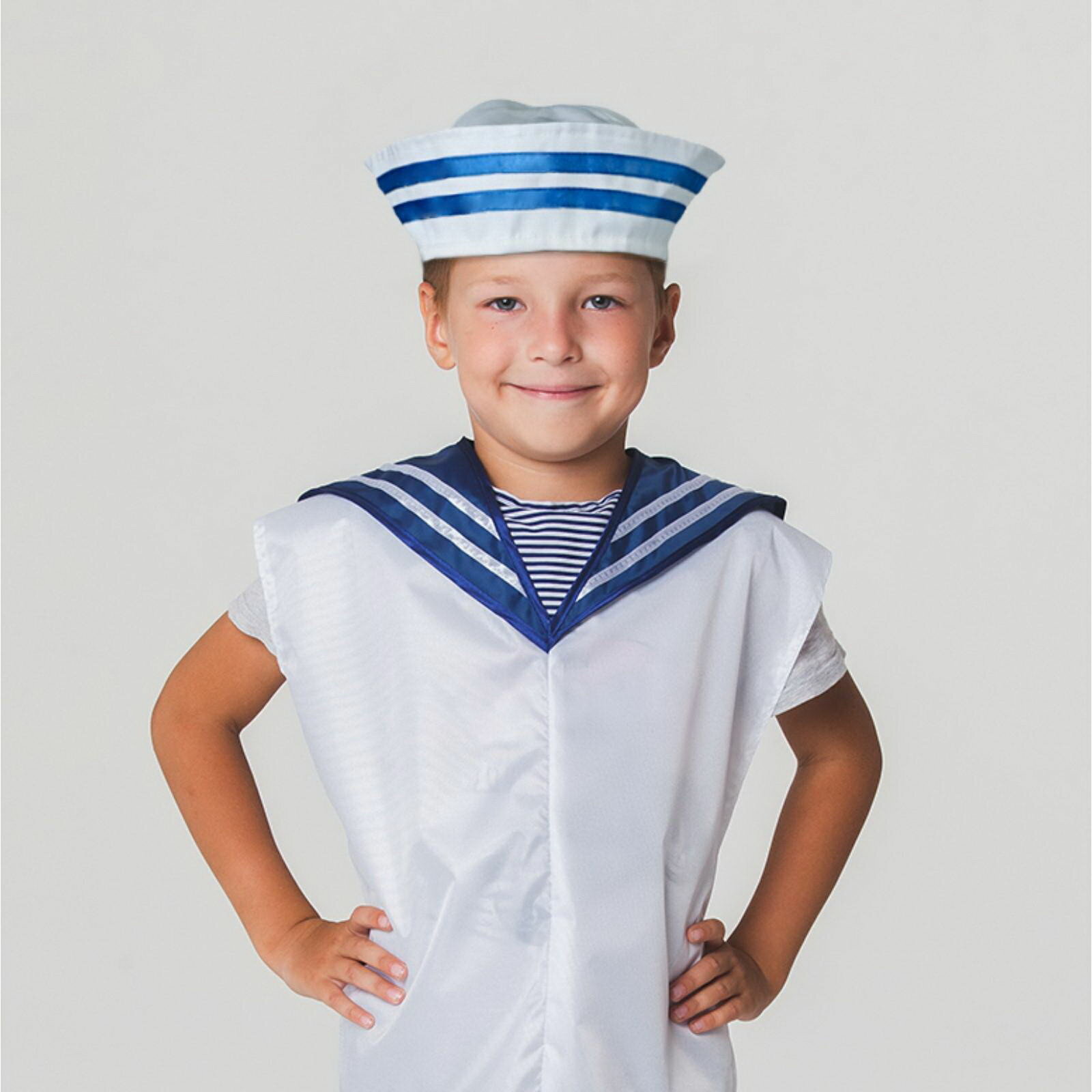 Шапка "Юнга", р. 55–56, тематика праздника: 23 февраля, маркировка: честный знак