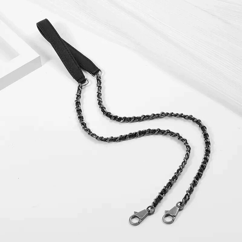 Замена цепочки сумки Chanel Coco Handle - Античное серебро, кожа крокодила, 120 см