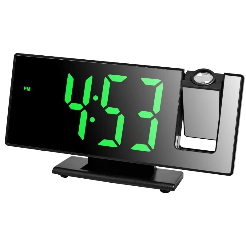 Будильник проекционный Black-green light GTY23023