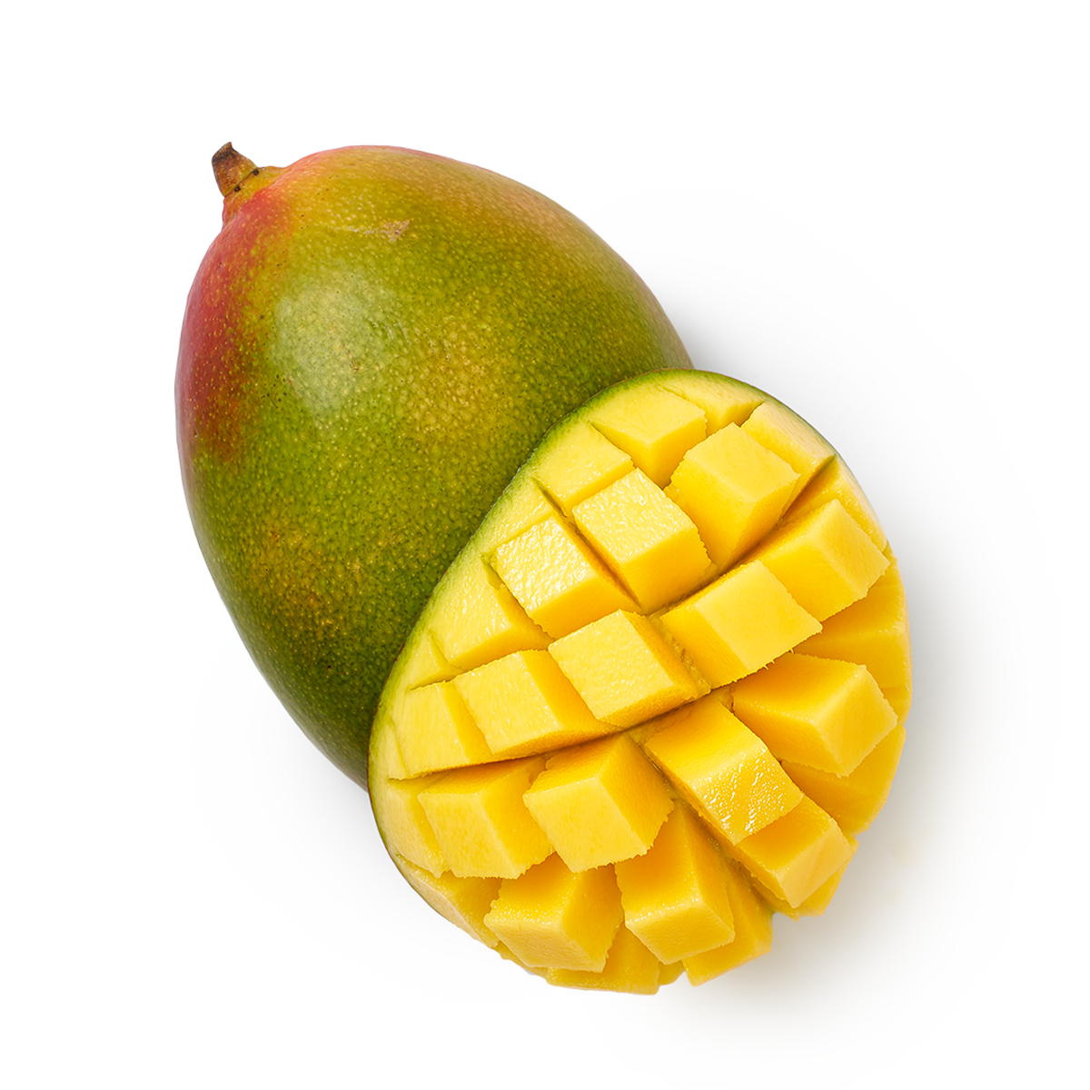 Манго красное, спелое, картонная упаковка, вес 1 кг, от +2 °c до +6 °c