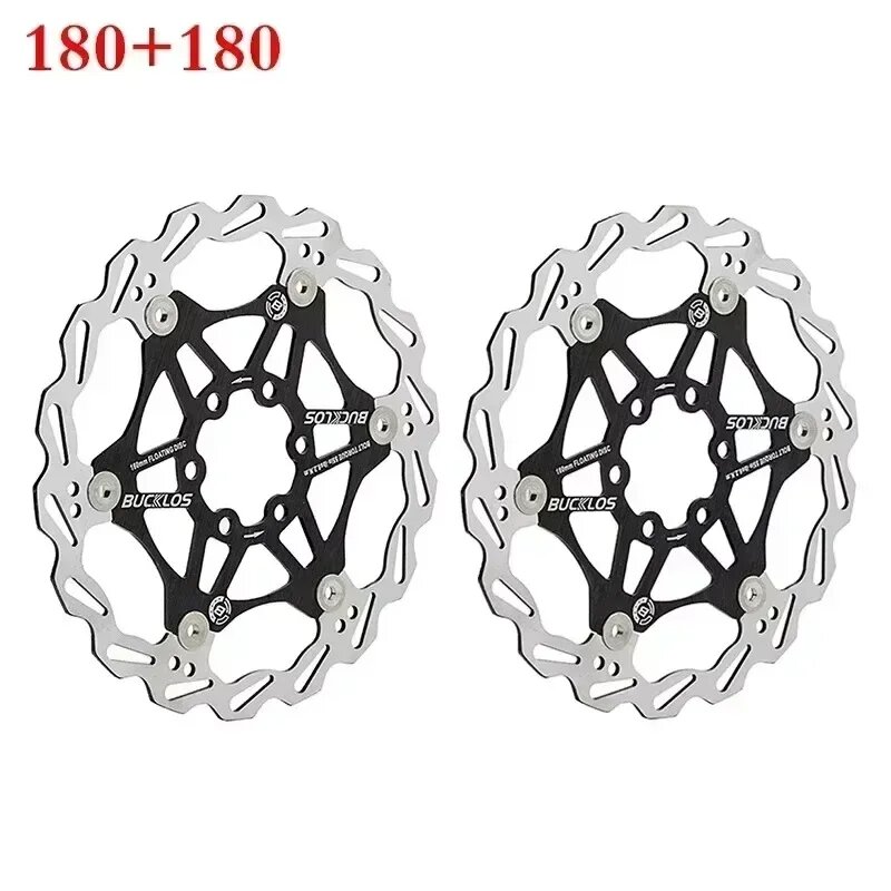 BUCKLOS MTB Тормозные диски 160/180/203 мм 2PC-180-180MM-Black