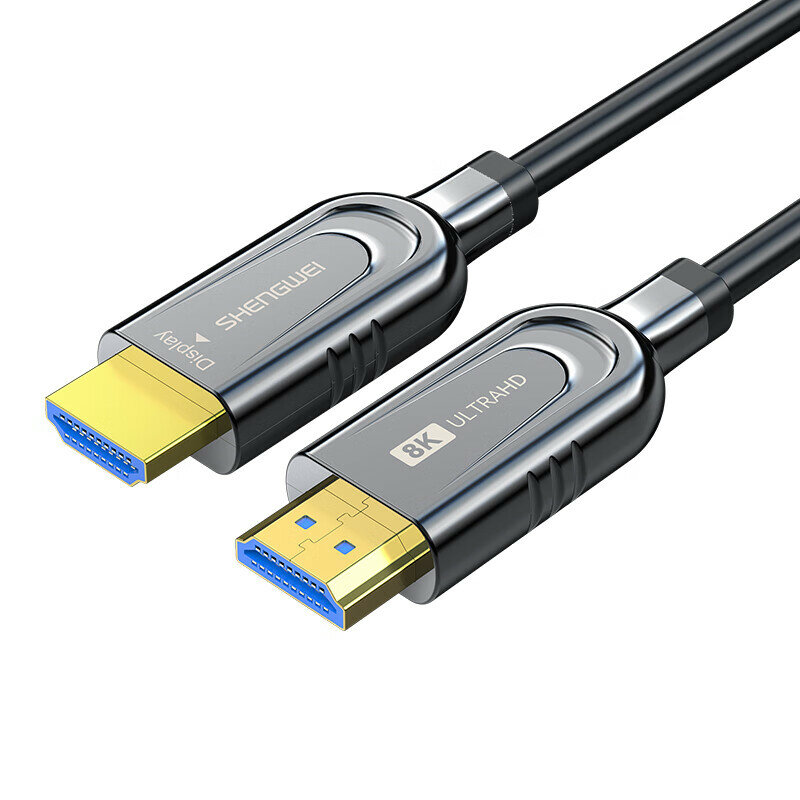 Shengwei Волоконно-оптический HDMI 2.1 кабель 8K60Hz аудиофильского качества 3м для ТВ компьютера проектора домашнего