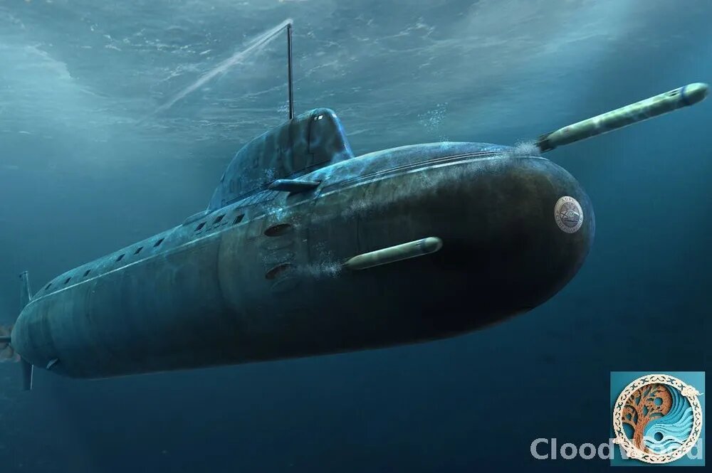 Hobbyboss 83526 1:350 Ударная атомная подводная лодка ВМФ России Ясень" Сборная модель судна
