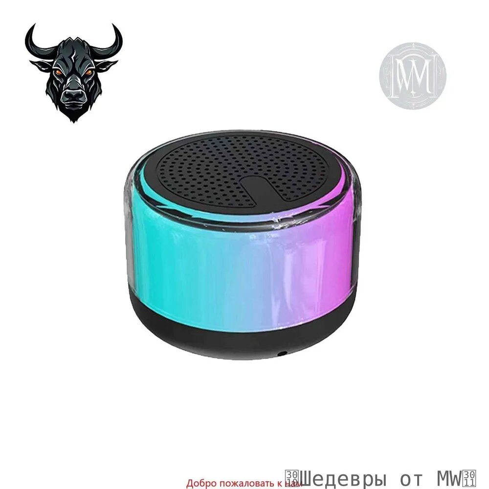 Умная колонка Bluetooth, Wi-Fi, Google Assistant, влагозащищенный корпус, цвет: голубой